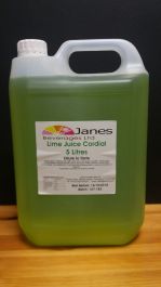 Lime Cordial from Janes Beverages Ltd | 5 Litres